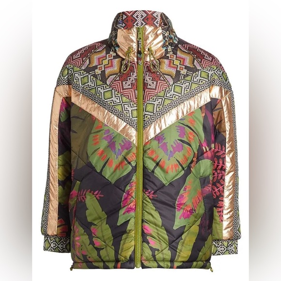 FARM Rio | Jackets & Coats | Farm Rio Tropical Rauti Reversible Puffer ...